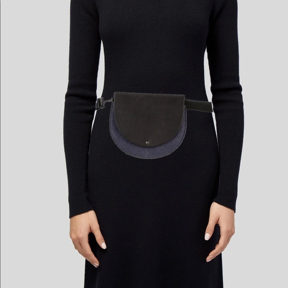 Theory | Bags | Theory Denim And Leather Waist Saddle Bag New | Poshmark